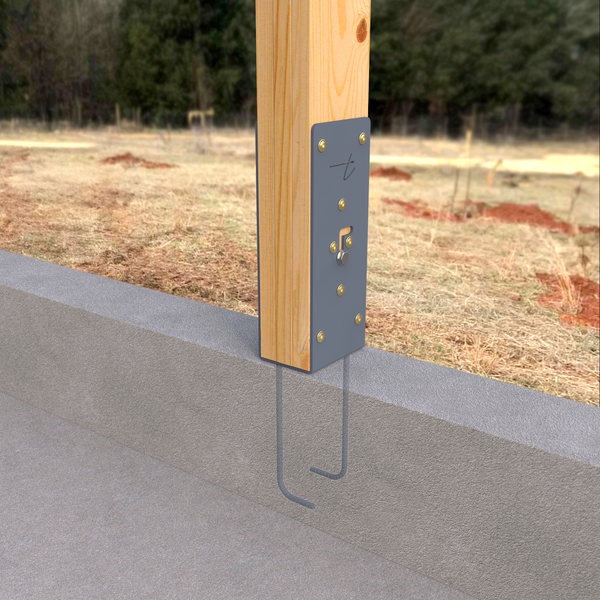 Wet Set Brackets | Post-Frame Foundation Products – True Cut Innovation ...